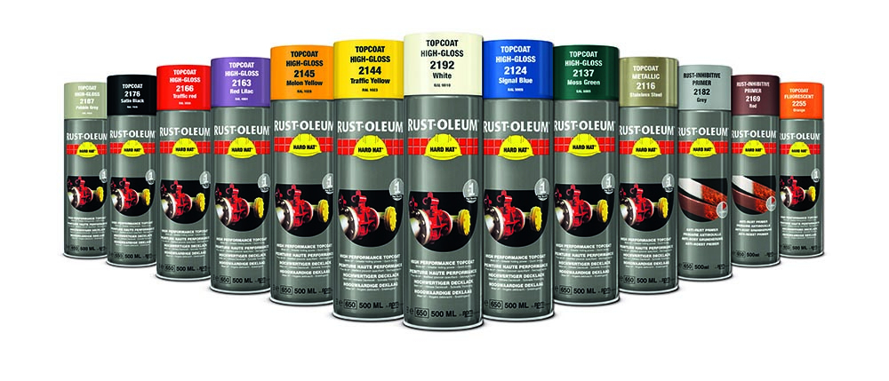Various Top Coat Spray Paints