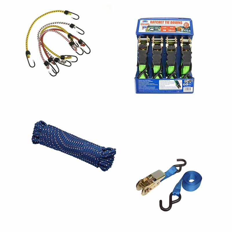 Various Straps, rope And Tie Downs